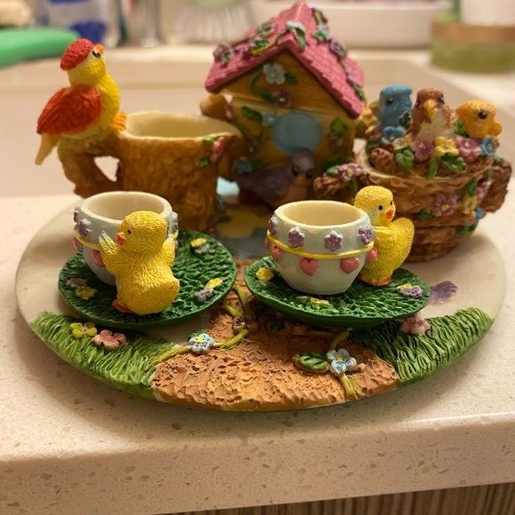 Accents | Trippies Inc Tiny Tea Set Of Birds | Poshmark